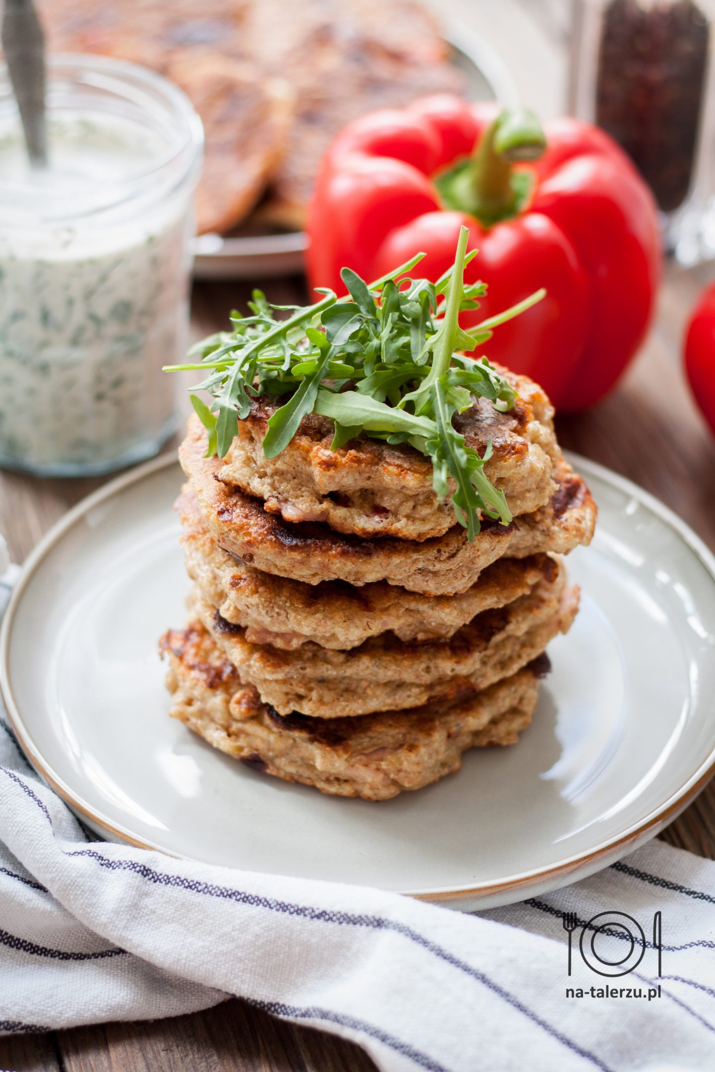 Wytrawne placki z serka wiejskiego - Na-talerzu.pl