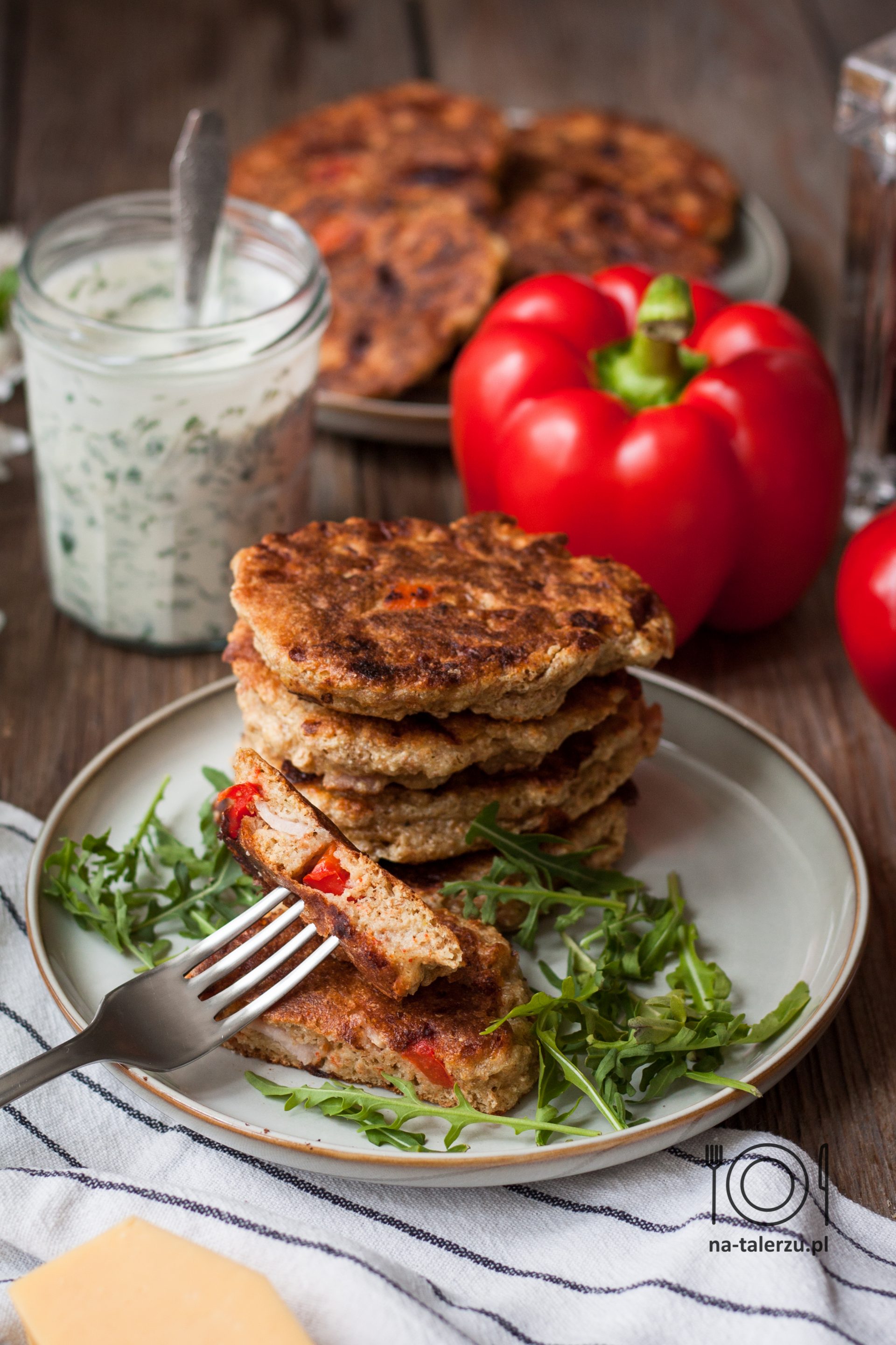 Wytrawne placki z serka wiejskiego - Na-talerzu.pl