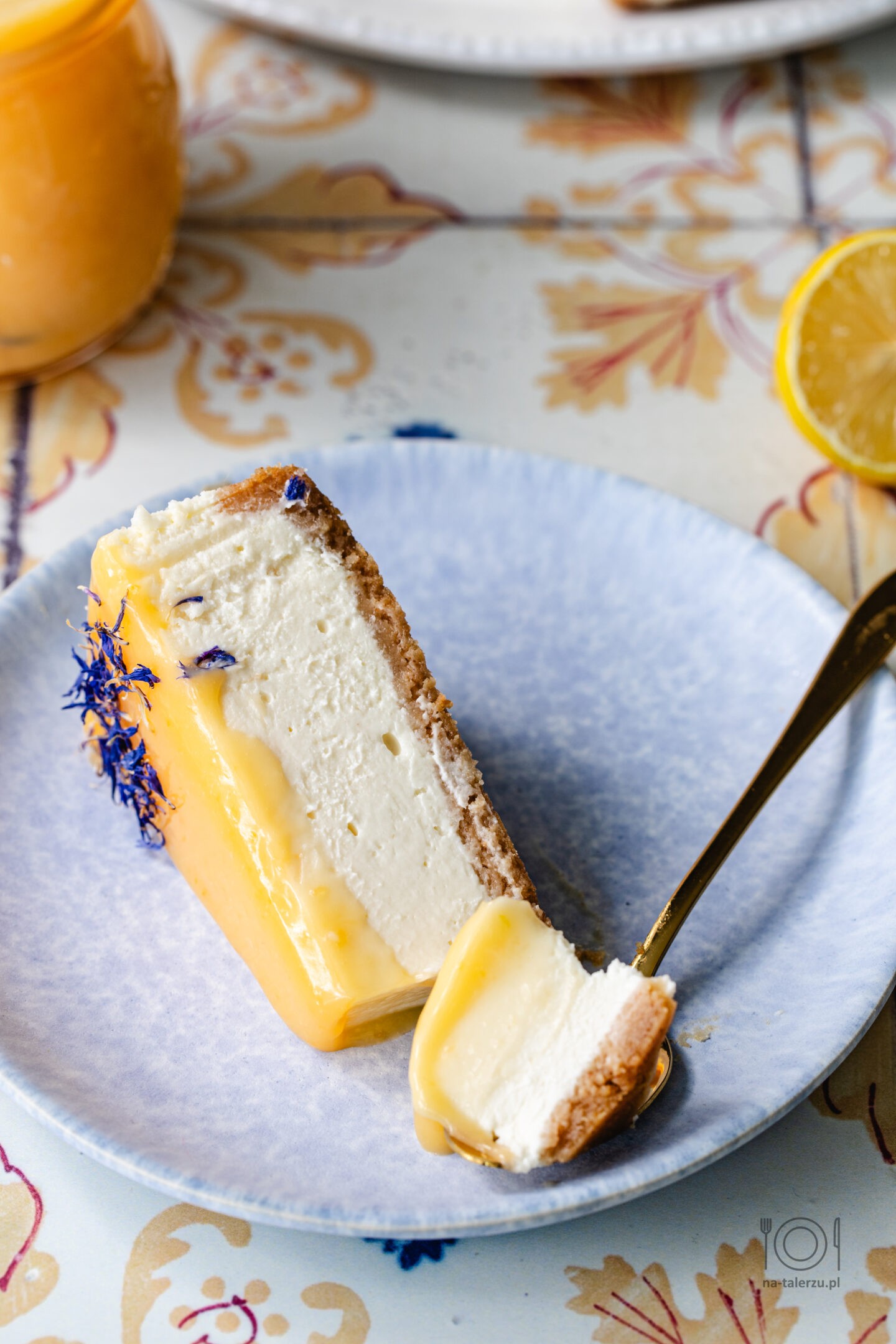 Sernik cytrynowy z lemon curd