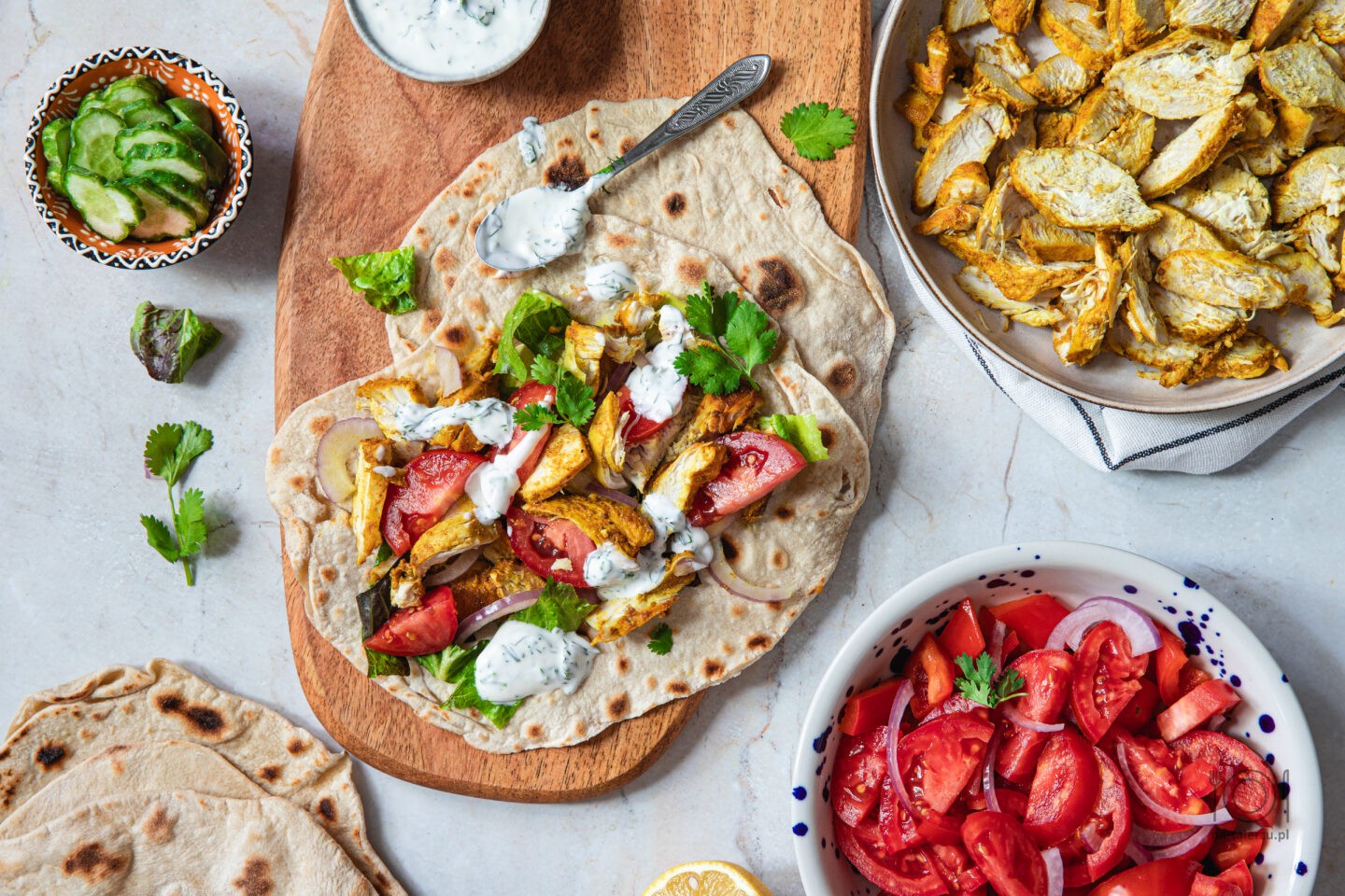 Shoarma z kurczaka z piekarnika