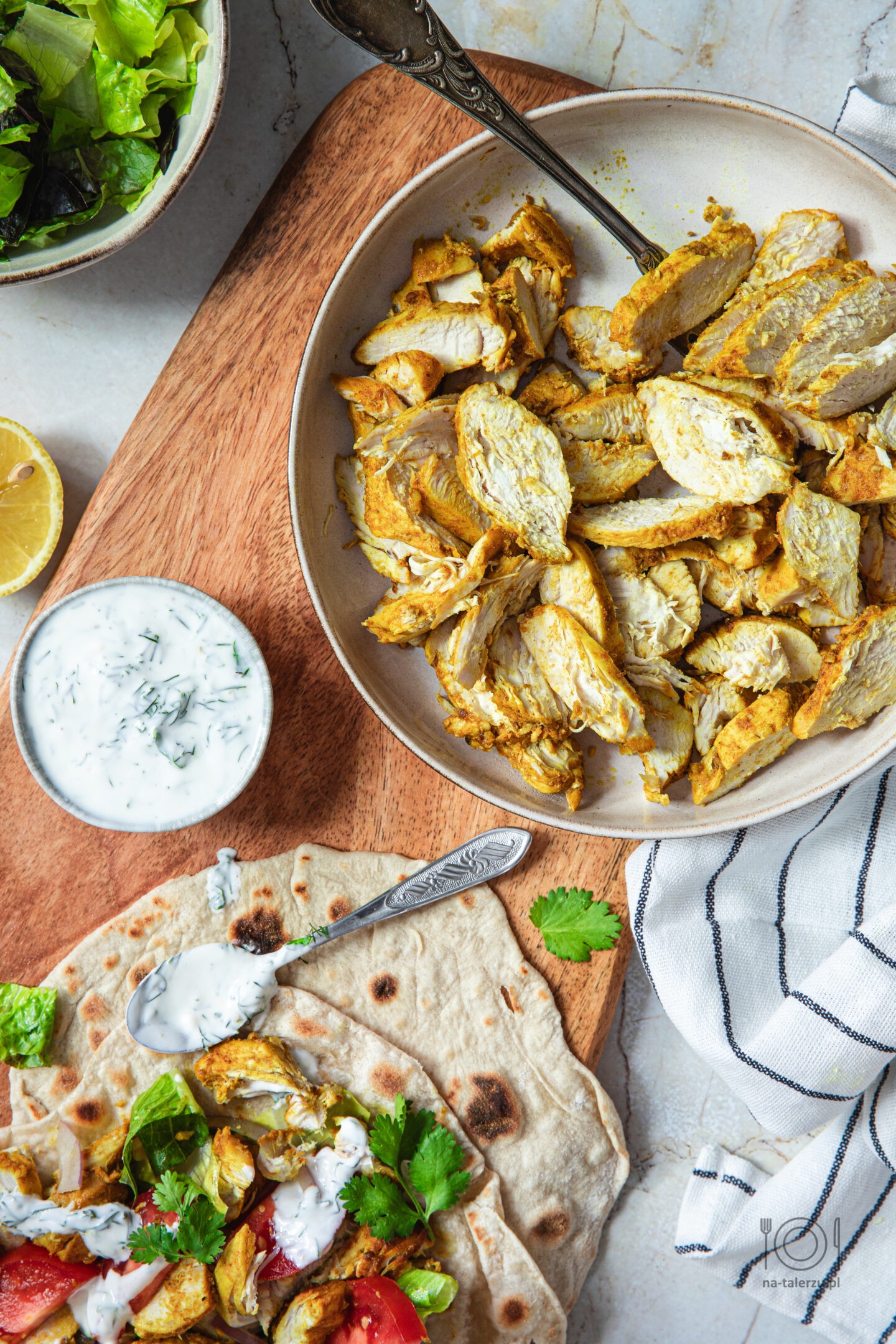 Shoarma z kurczaka z piekarnika